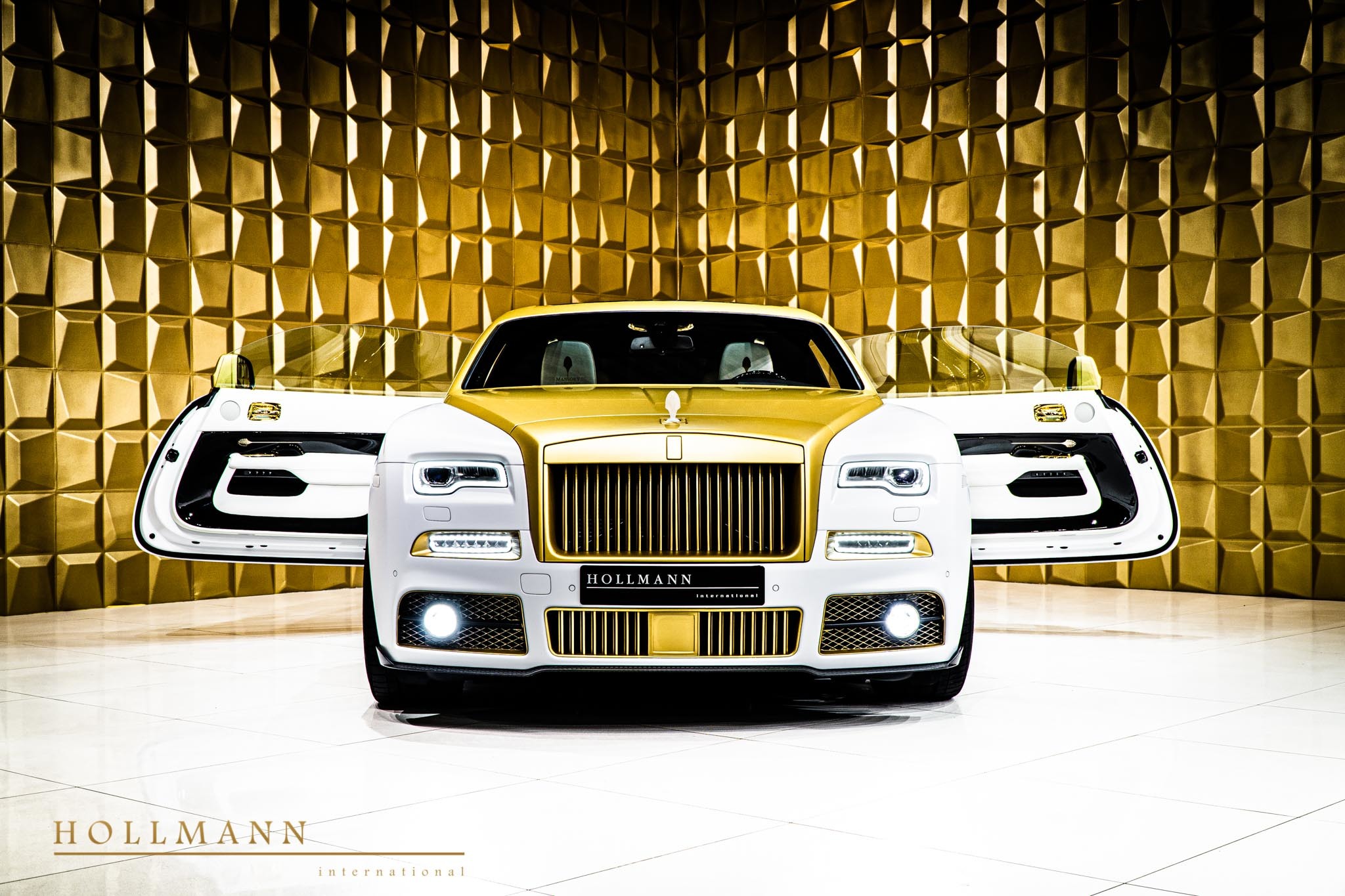 Rolls Royce Wraith Gold Doors Open A Mind Blowing Sports Car That